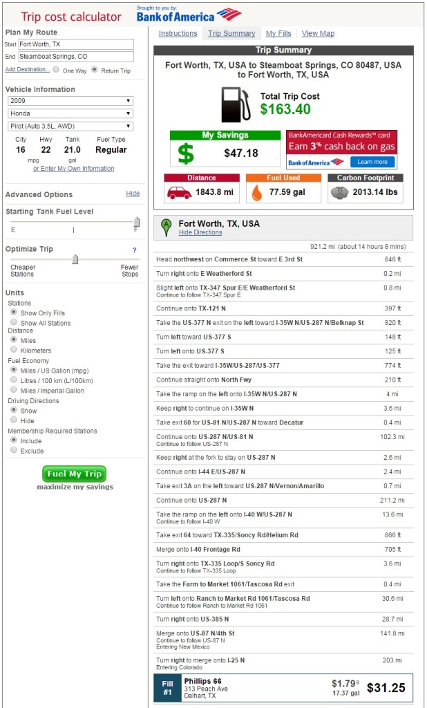 Calculate The Total Gas Cost Of Your Next Road trip And Save Using Calculate The Total Gas Cost Of Your Next Road trip And Save Using