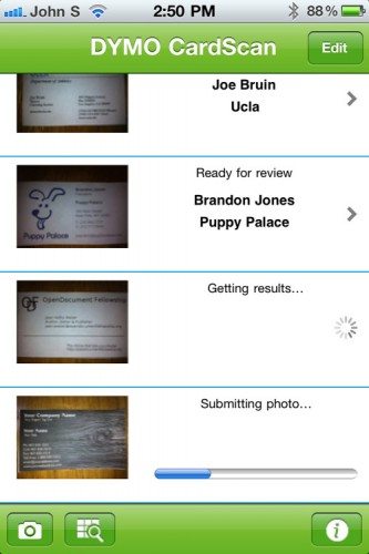 DYMO CardScan Review - The Gadgeteer