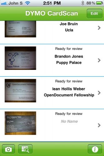 DYMO CardScan Review - The Gadgeteer