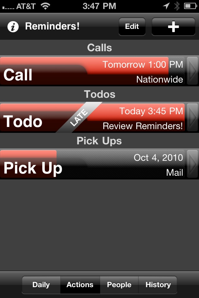 Reminders! iPhone App Review - The Gadgeteer