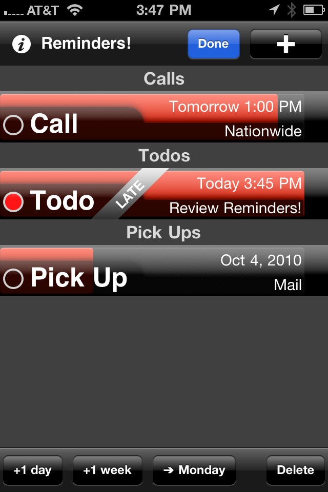 Reminders! iPhone App Review - The Gadgeteer