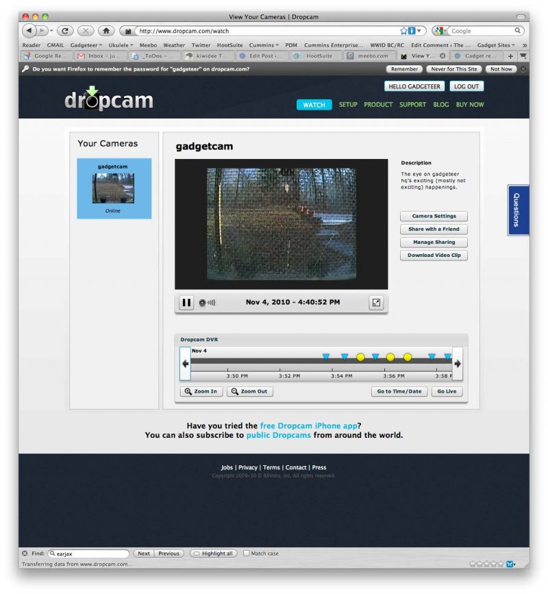 Dropcam Echo Wi-Fi Security Camera Review - The Gadgeteer