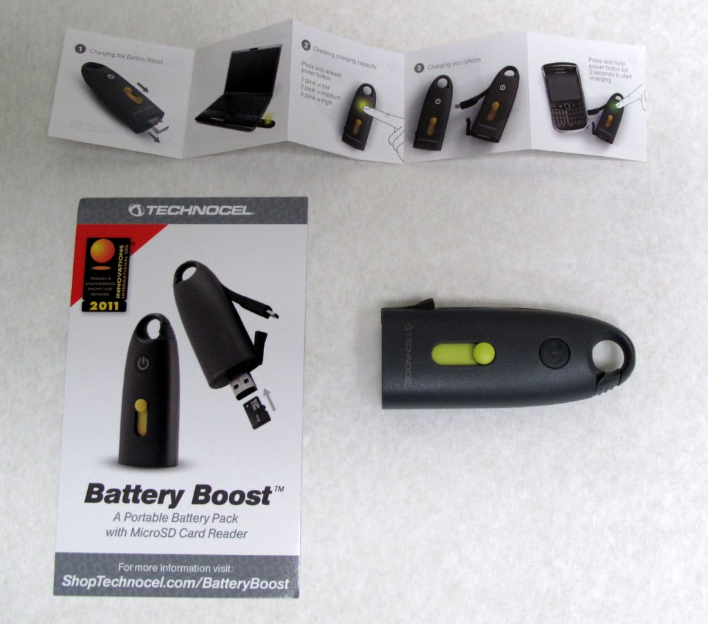 Technocel Battery Boost Portable Battery Pack with MicroSD Card Reader ...