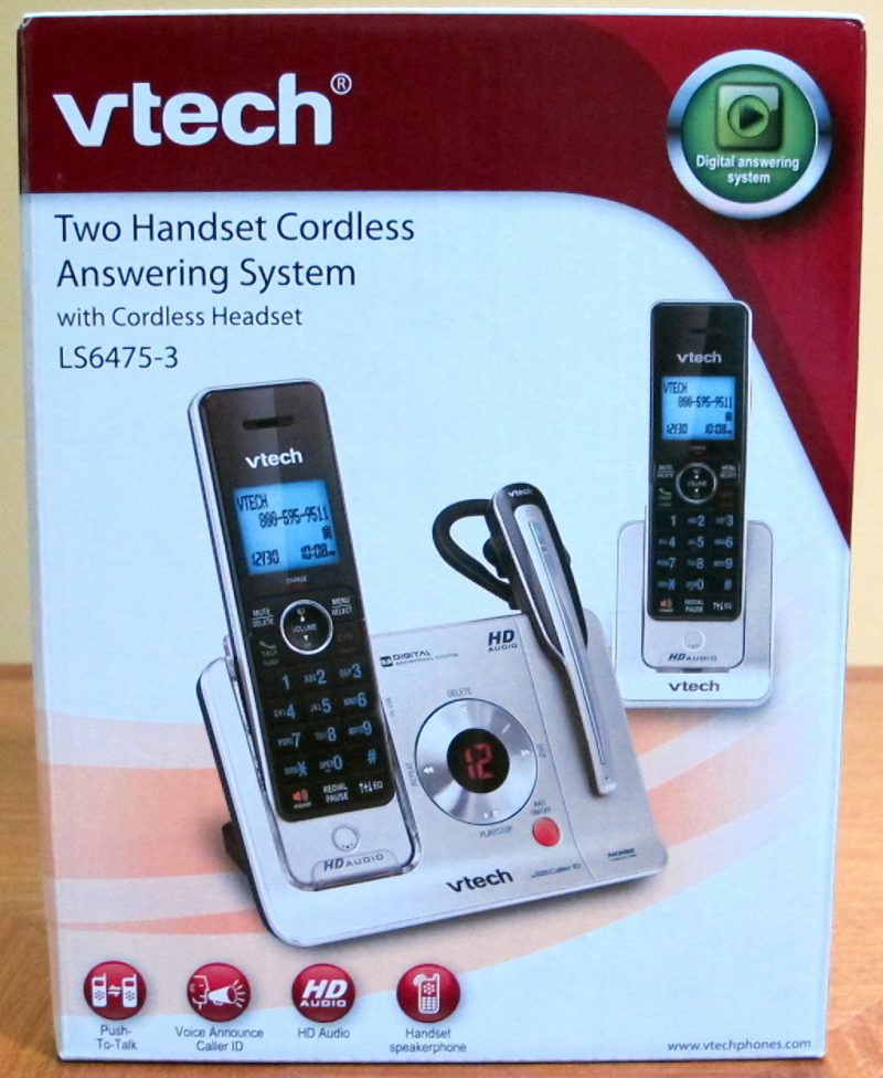 VTech Handset/Headset Cordless Answering System LS6475-3 Review - The ...