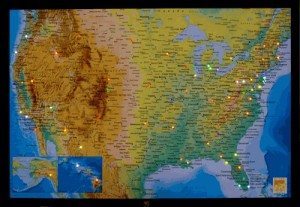 Turn Any Room into the Situation Room with These LED Maps - The Gadgeteer