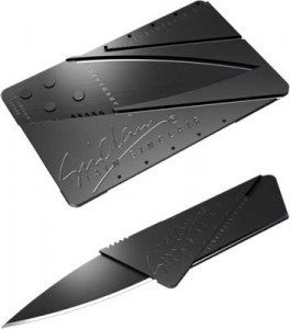 Folding Credit Card Knife for your Wallet - The Gadgeteer