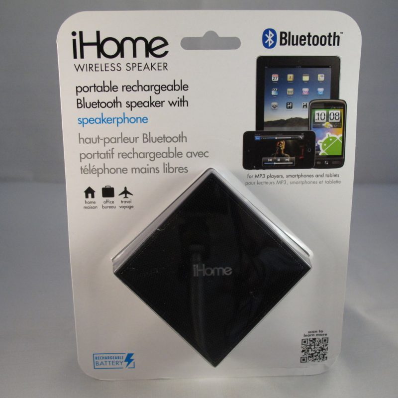 iHome Portable Rechargeable Bluetooth Speaker with Speakerphone Model ...