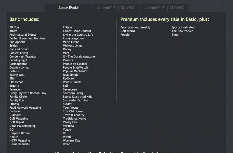 Next Issue Adds More Magazines to Their Catalog - The Gadgeteer