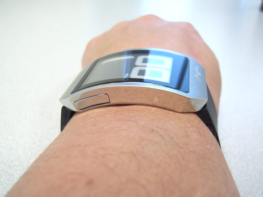 Phosphor E-Ink Digital Hour Watch with Black Polyurethane Band review ...