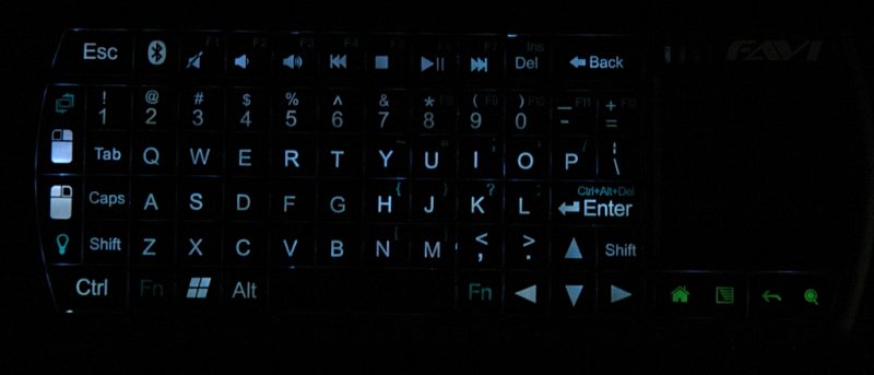 FAVI Bluetooth PC / Tablet Keyboard and Presenter with Laser Pointer ...