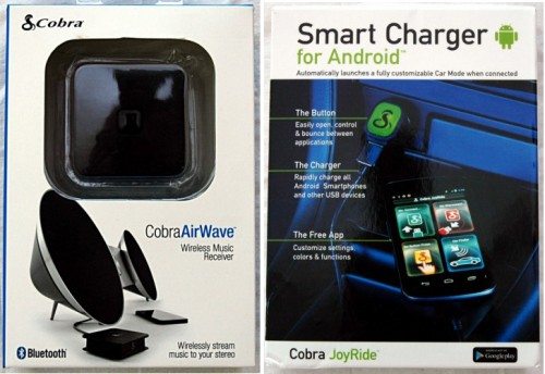 Cobra AirWave Bluetooth Music Receiver and JoyRide 2.1 Amp Intelligent ...