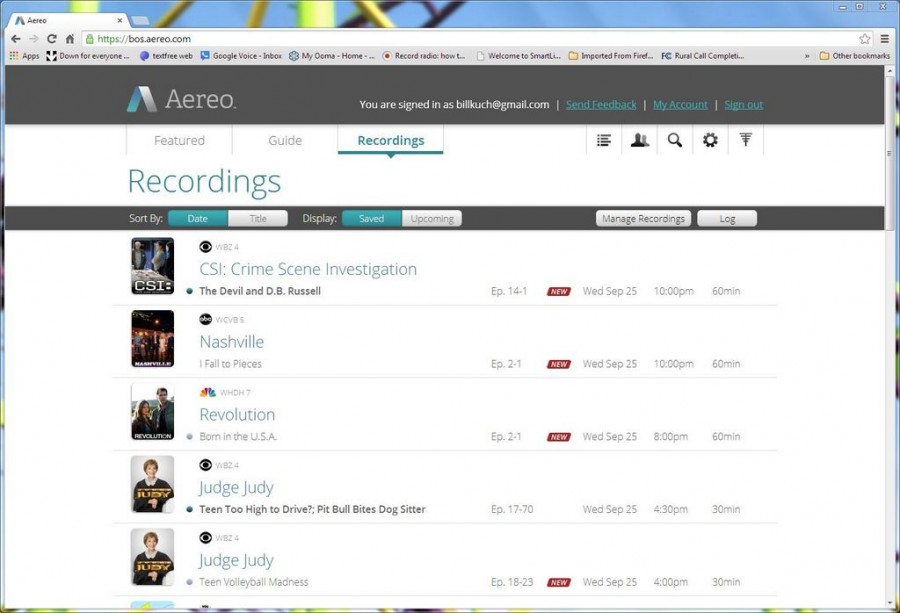Aereo TV review - The Gadgeteer