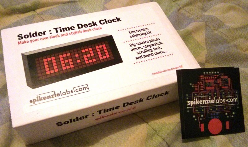 Spikenzie Labs Solder:Time Desk Clock review - The Gadgeteer