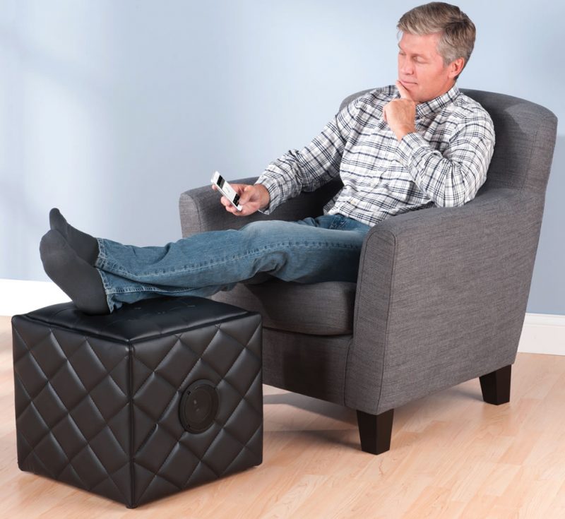 Relax by putting your feet up on a nice Bluetooth speaker - The Gadgeteer