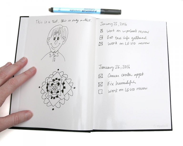 Wipebook reusable journal review - The Gadgeteer