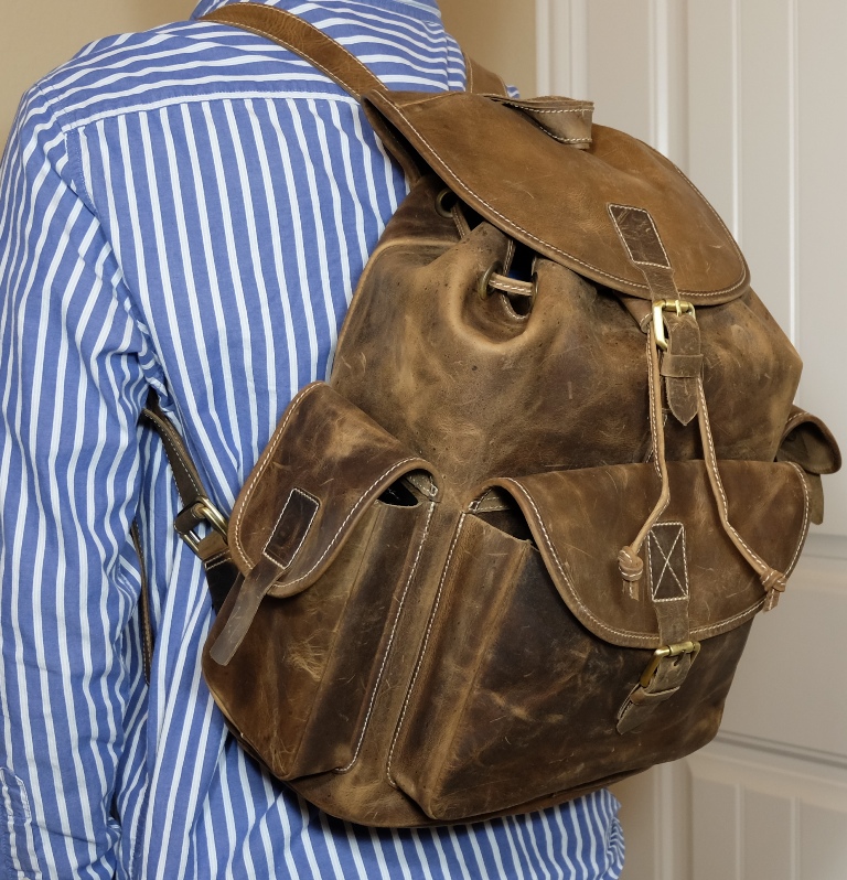 High on Leather Leather Hiking Backpack review - The Gadgeteer