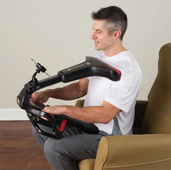 This guy is working out his core and not making out with his vacuum ...