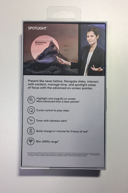 Logitech Spotlight Wireless Presenter review - The Gadgeteer