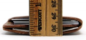 Benjamin Bott Design Chickadee English Tan ultra minimalist wallet ...