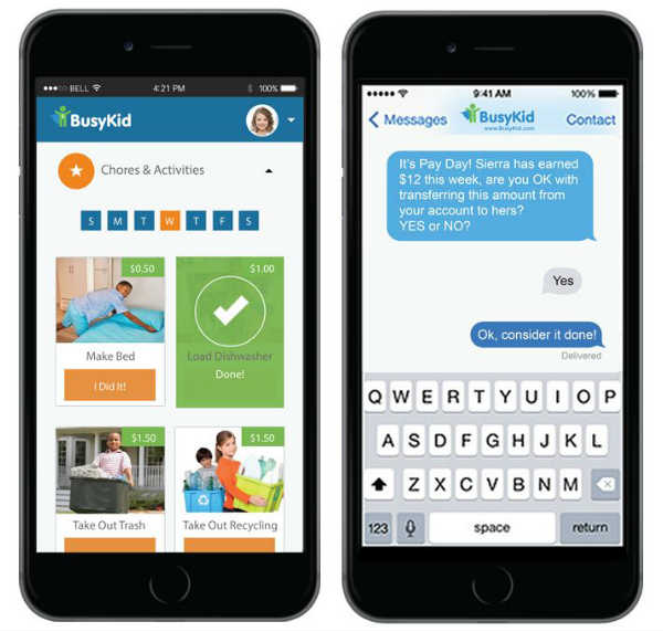 BusyKid lets parents pay their child's allowance with Apple stock - The ...