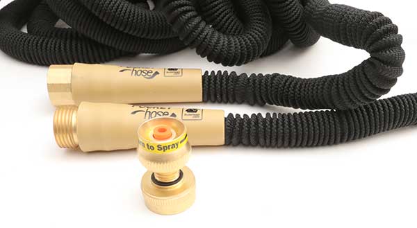 Pocket Hose Top Brass Bullet expanding garden hose review - The Gadgeteer