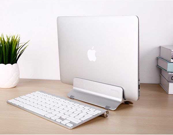 Save space on your desk with this vertical MacBook stand - The Gadgeteer