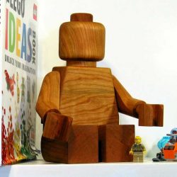 Complete your LEGO collection with this 1 ft tall wooden LEGO figure ...