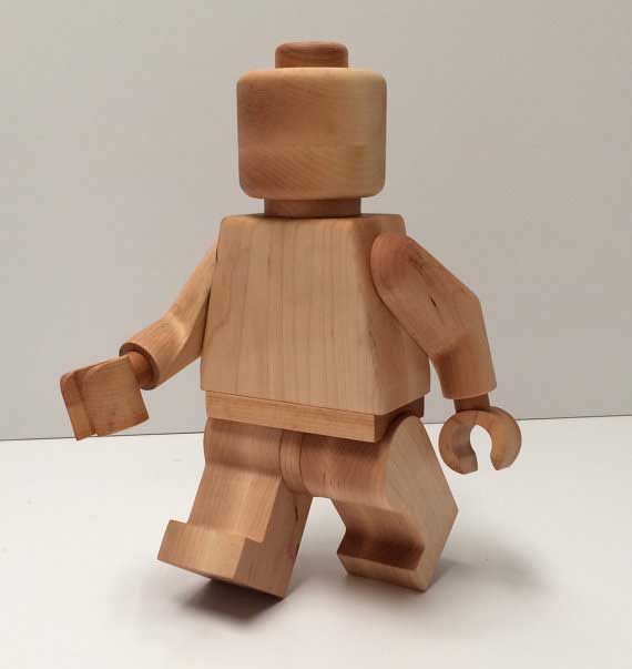 Complete your LEGO collection with this 1 ft tall wooden LEGO figure ...