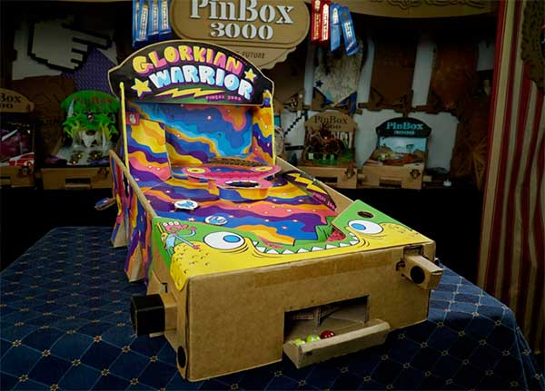 Build your own pinball machine entirely out of cardboard - The Gadgeteer