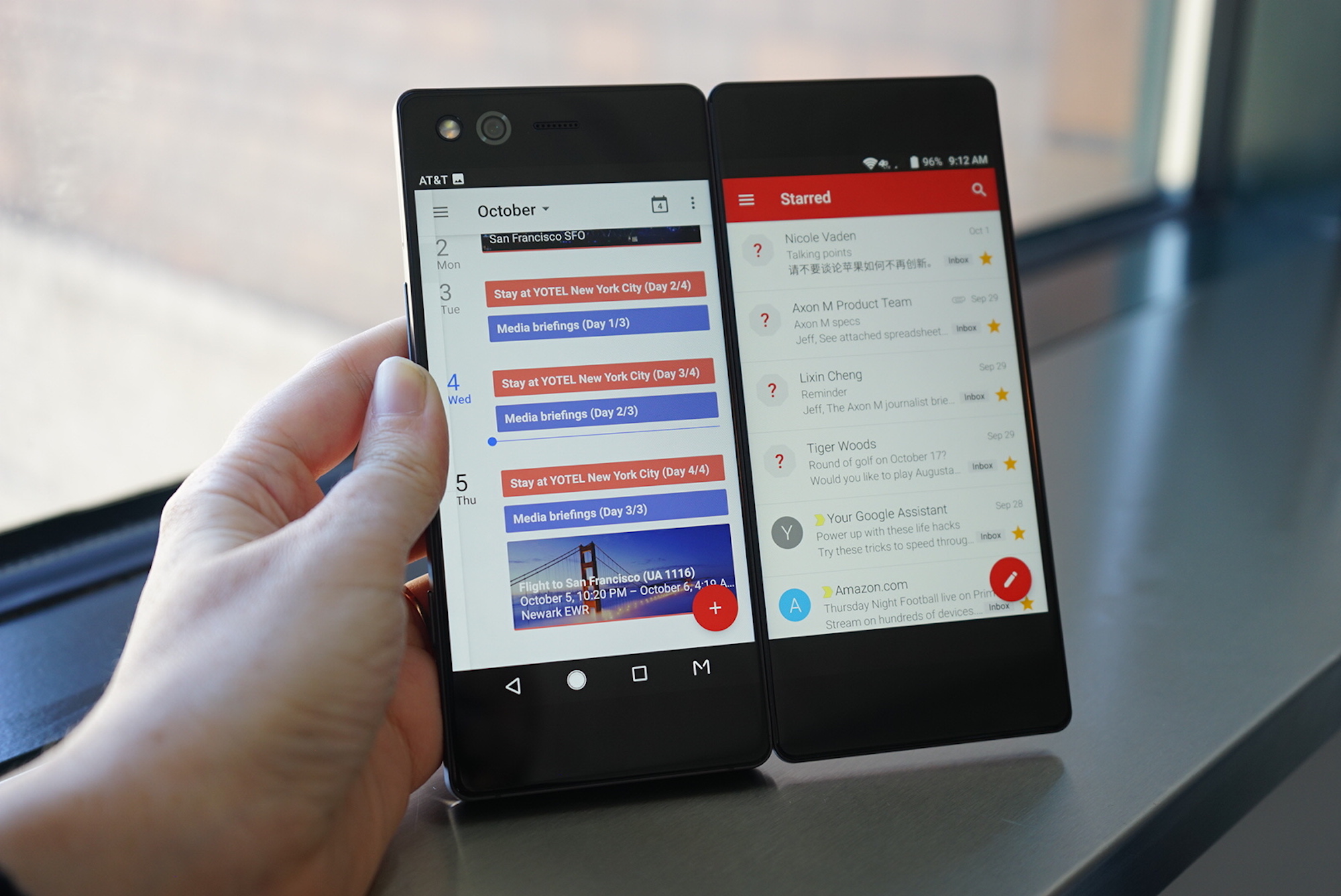 ZTE Axon M’s dual screen foldable smartphone will make you do a double ...