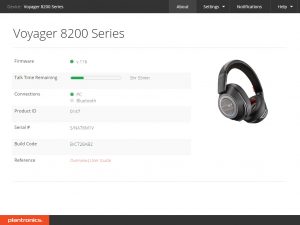 Plantronics Voyager 8200 UC Bluetooth headset with noise canceling ...
