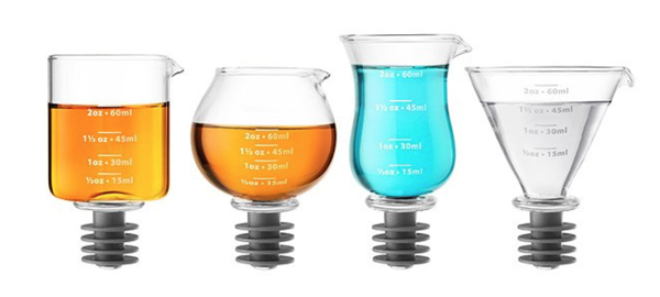 Jigger Bottle Stoppers are the perfect gift for the home-bartending ...