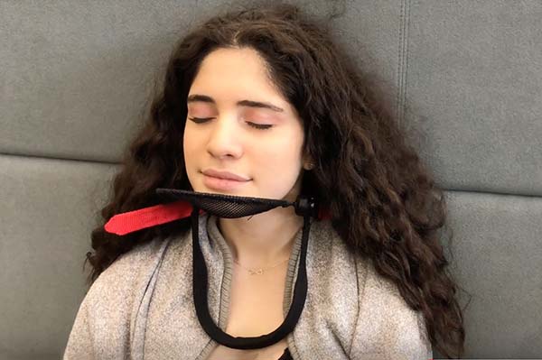 This travel pillow is a folding shelf for your chin - The Gadgeteer