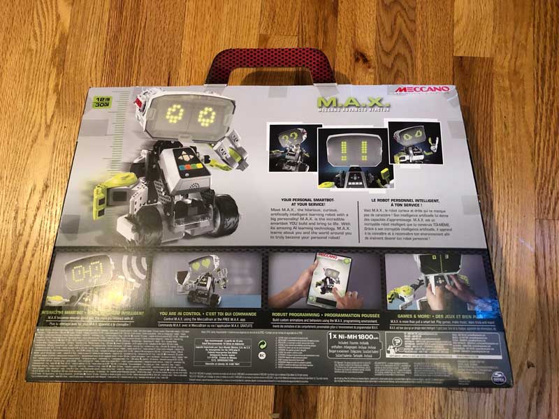 Meccano Erector M.A.X. Robotic Interactive Toy with A.I. review - The ...