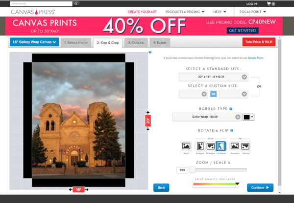 Canvas Press canvas print review - The Gadgeteer
