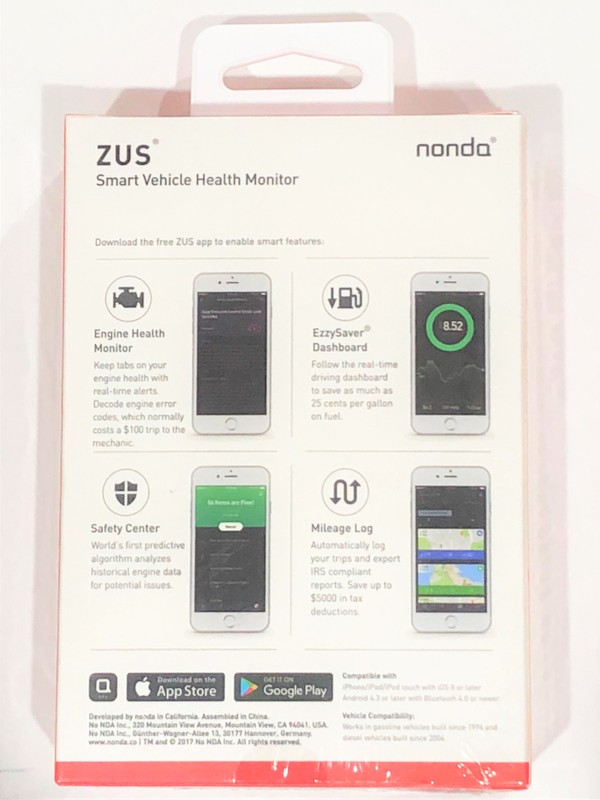 Nonda ZUS OBD-II Smart Vehicle Health Monitor review - The Gadgeteer