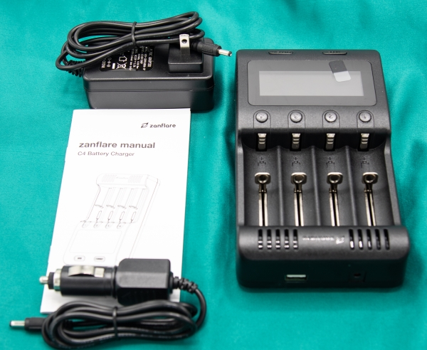 Zanflare LCD Display Speedy Universal Battery Charger with Car Adapter ...