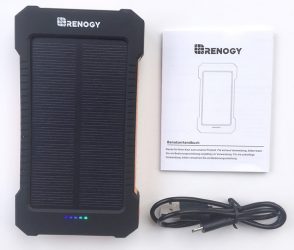 Renogy 10,000mAh Solar Panel Water Resistant Power Bank review - The ...