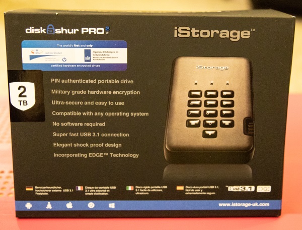 iStorage DiskAshur Pro2 portable encrypted hard drive review - The ...
