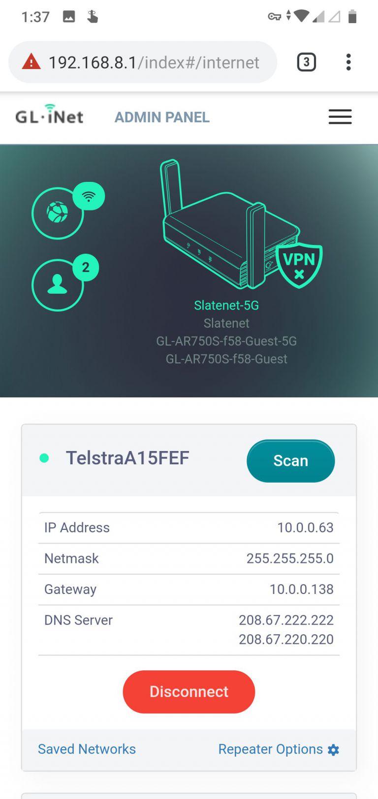 GL.iNet GL-AR750S-EXT (Slate) and using a WISP repeater review - The ...