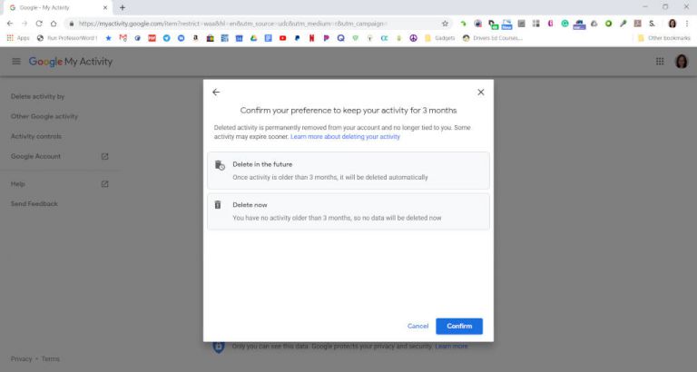 How to automatically delete Google's Web & App Activity data - The ...