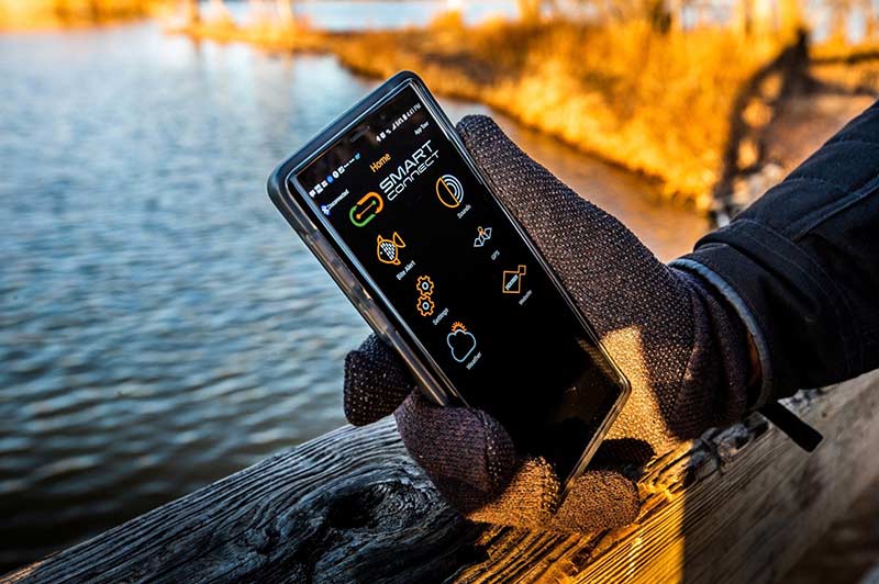 The Smart Connect fishing reel uses Bluetooth to let you know when you ...