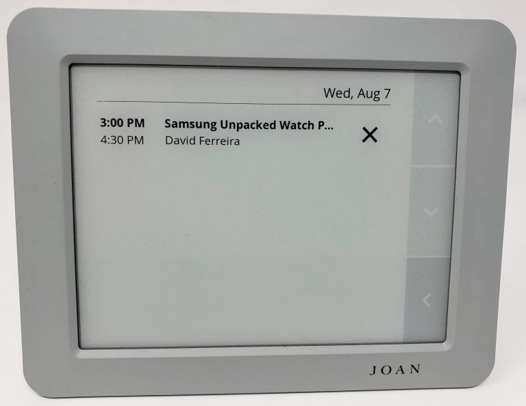 Visionect Joan meeting room management device review - The Gadgeteer