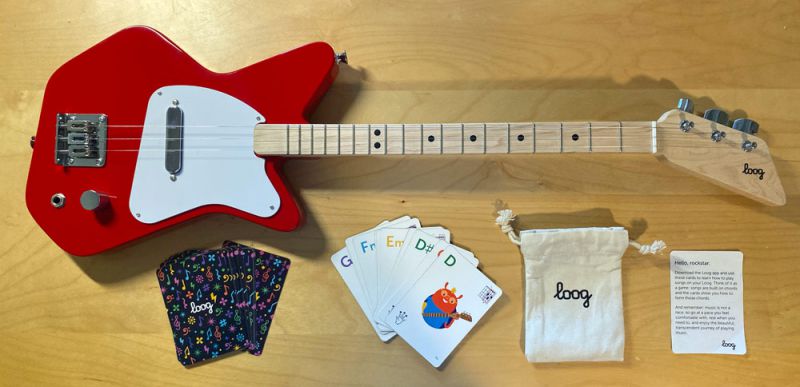 Loog Pro Electric Guitar review - The Gadgeteer