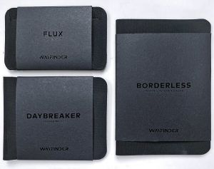 WAYFINDER FLUX Cardholder, DAYBREAKER Billfold Wallet, and BORDERLESS Passport/Notebook Holder ...