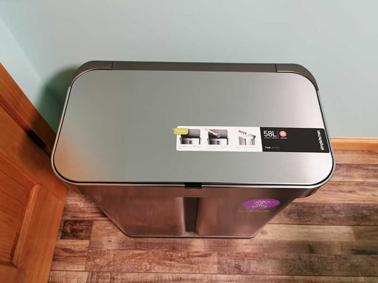 Simplehuman 58 liter dual compartment sensor trash can review - The ...