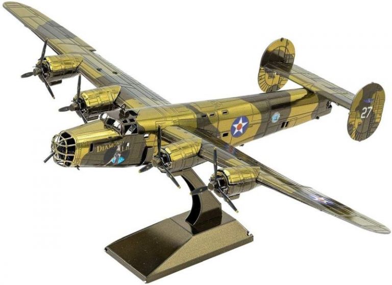 You can build these ultra cool metal plane models without glue or ...