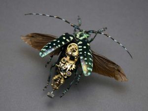 Insect Lab uses real insects in their steampunk bug sculptures - The ...