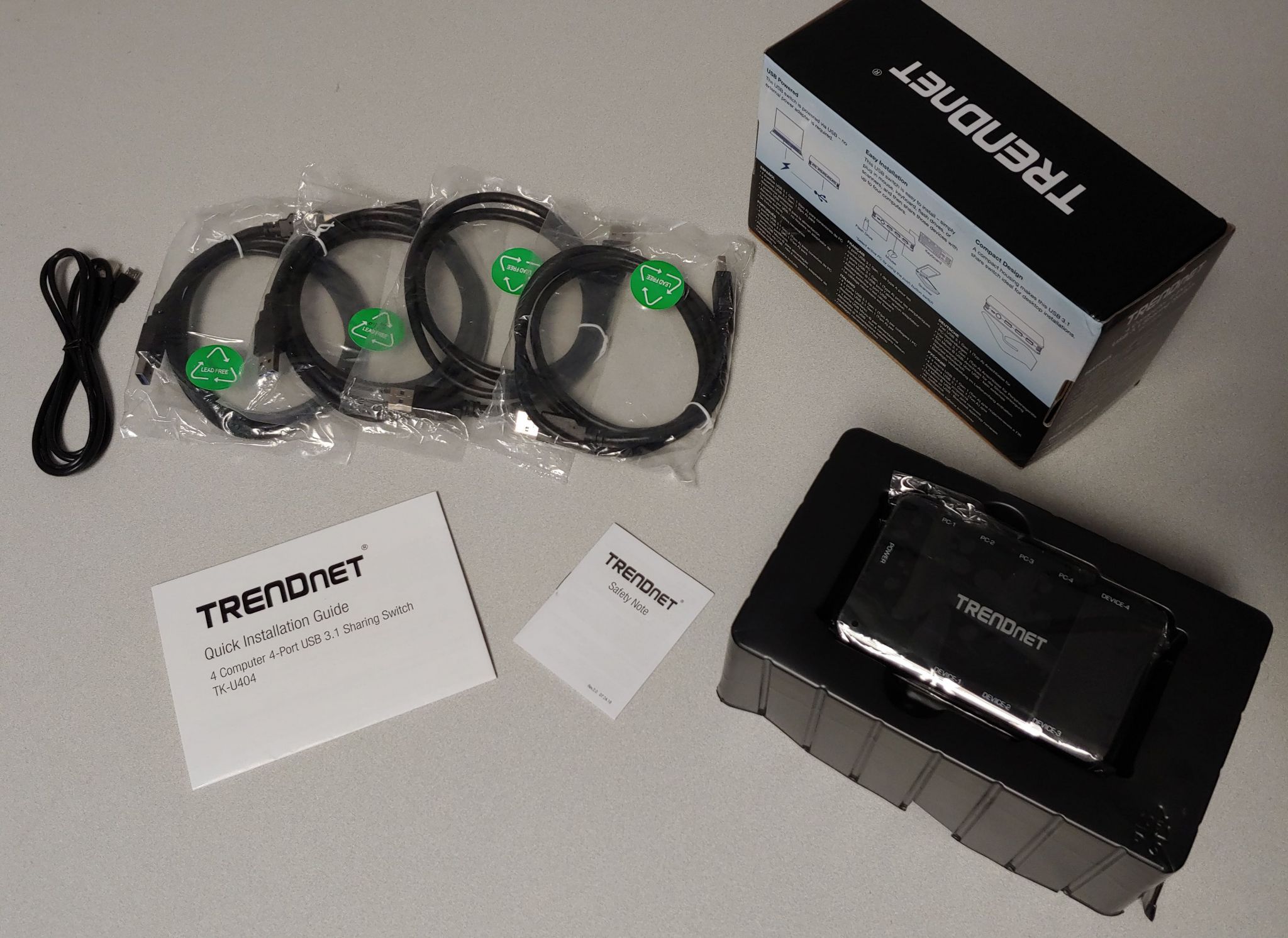TRENDnet TK-U404 multi system USB switch review - The Gadgeteer