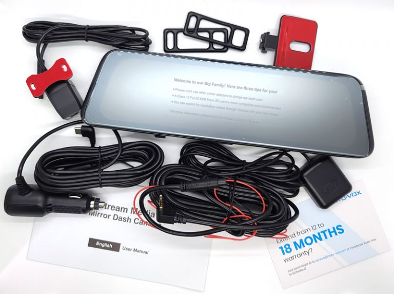 AUTO-VOX V5 mirror dual dash cam review - The Gadgeteer